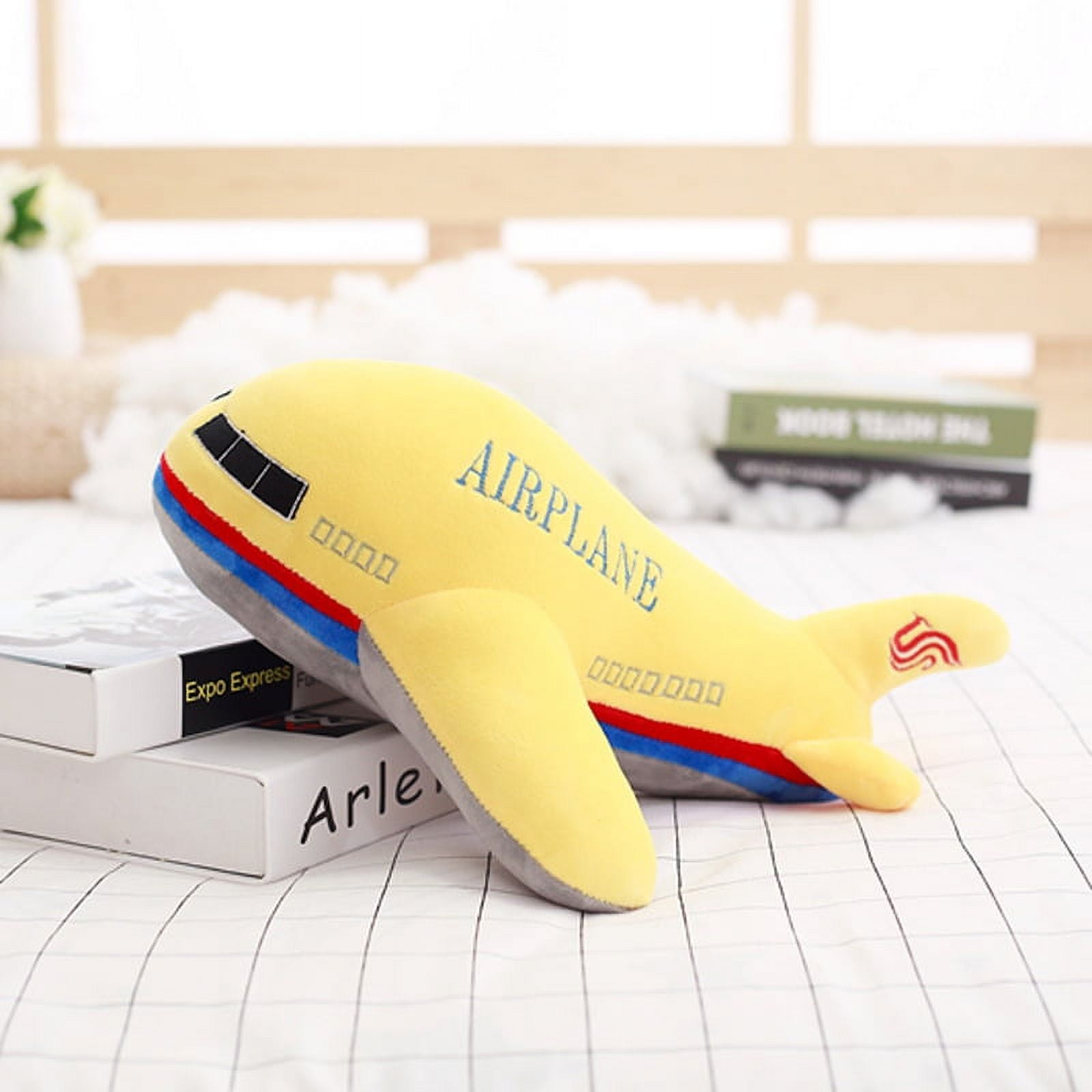 15.7 Inch Airplane Plush Stuffed Airplane Pillow Model Toy - Walmart.com