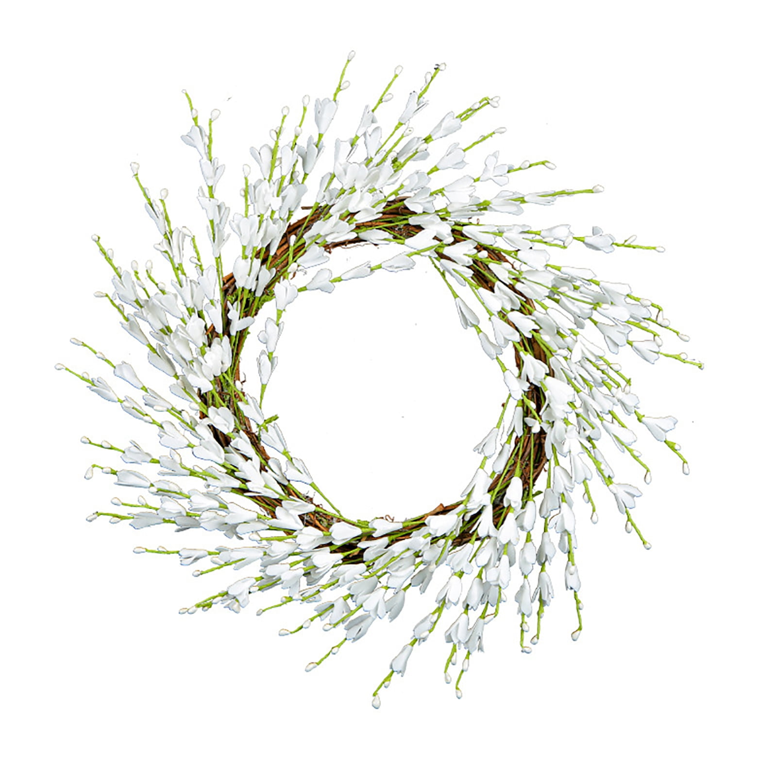 15.7 Inch Spring Summer berry wreath Artificial Daisy Front Door Wreath ...