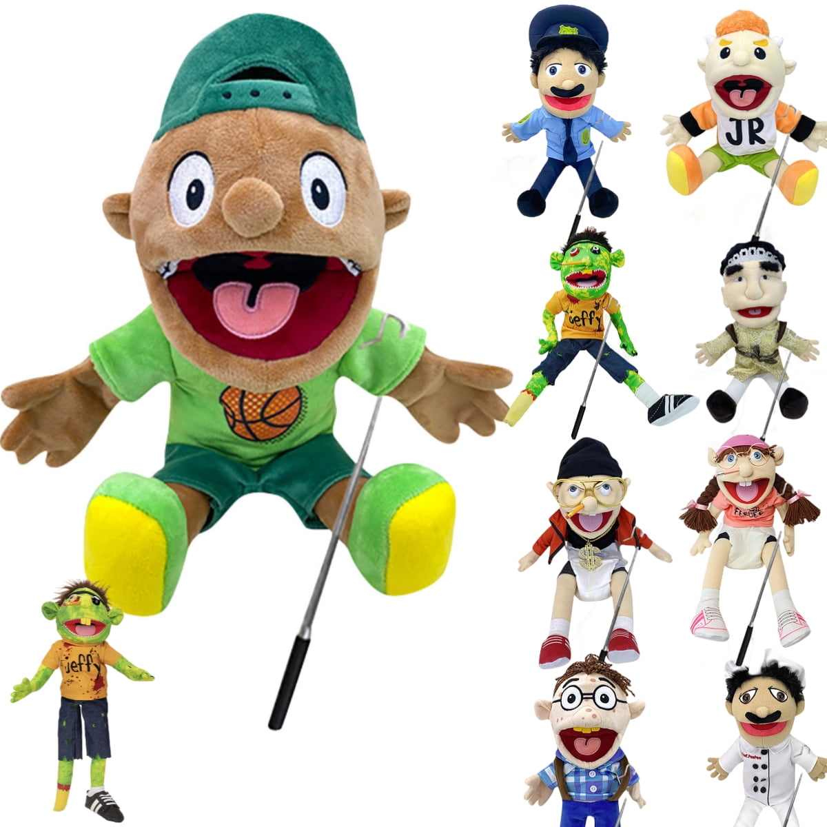 15.7" Jeffy Hand Puppet Children Soft and Cuddly Plush Doll, Funny ...
