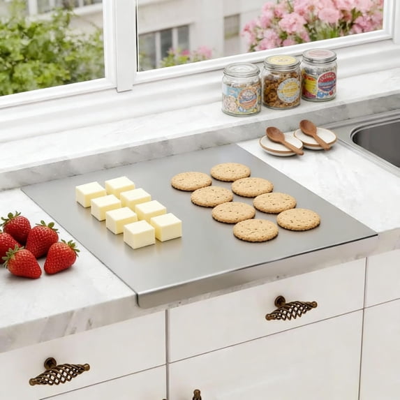 15.7''L x 11.8''W Board, 304 Stainless Steel Boards for Kitchen, Meat ...