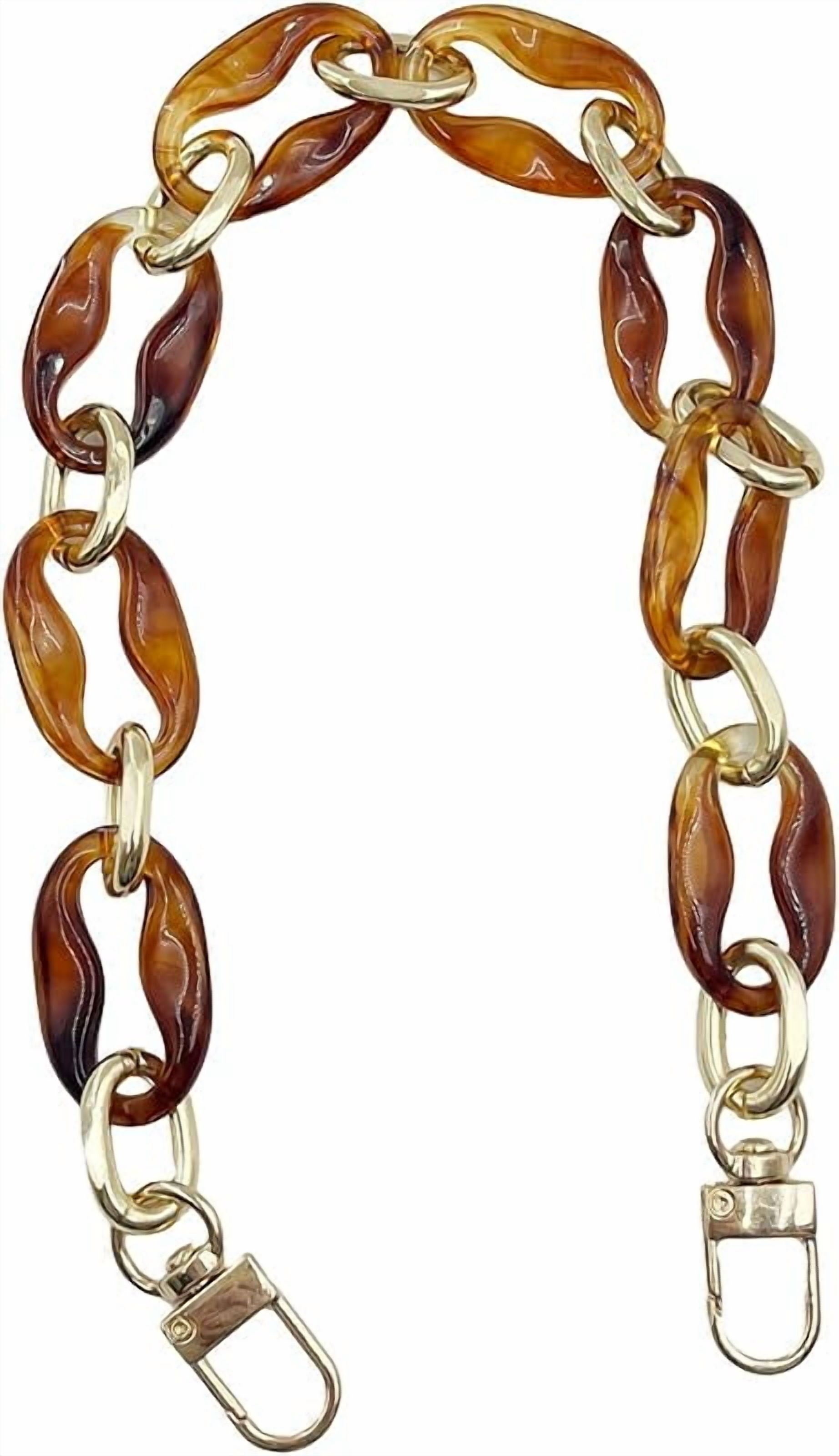 15.7 inch Purse Chain Strap Replacement Acrylic Purse Handle Stylish ...