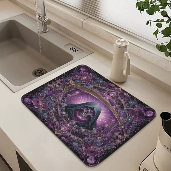 15.7" x 11.8"Diatomaceous Earth Dish Drying Mat Super Absorbent Non ...
