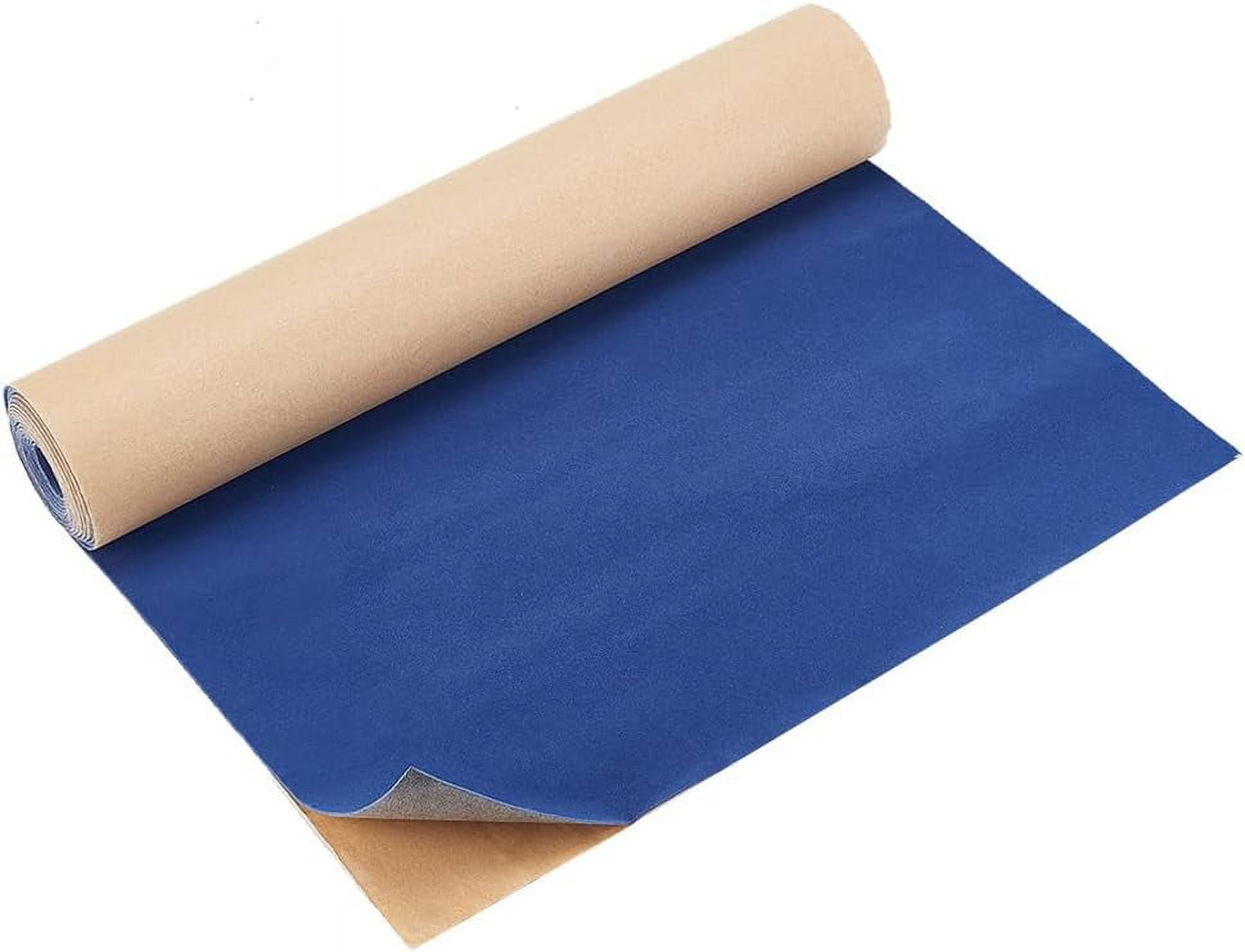 15.7 x 118inch Marine Blue Self Adhesive Velvet Flocking Sheet Velvet ...
