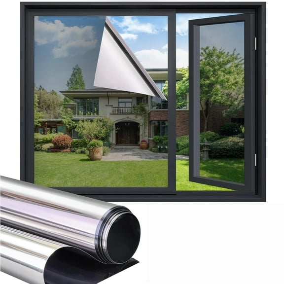 5% VLT One Way Privacy Window Film Mirror 20" × 79" Window Tint for ...