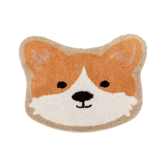 15.74x23.62 In Cute Animal Dog Bath Rug,Water Absorption Non Slip Mat ...