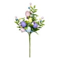 15.75 Inch Easter Artificial Greenery & Egg Stem Decor, Colorful ...