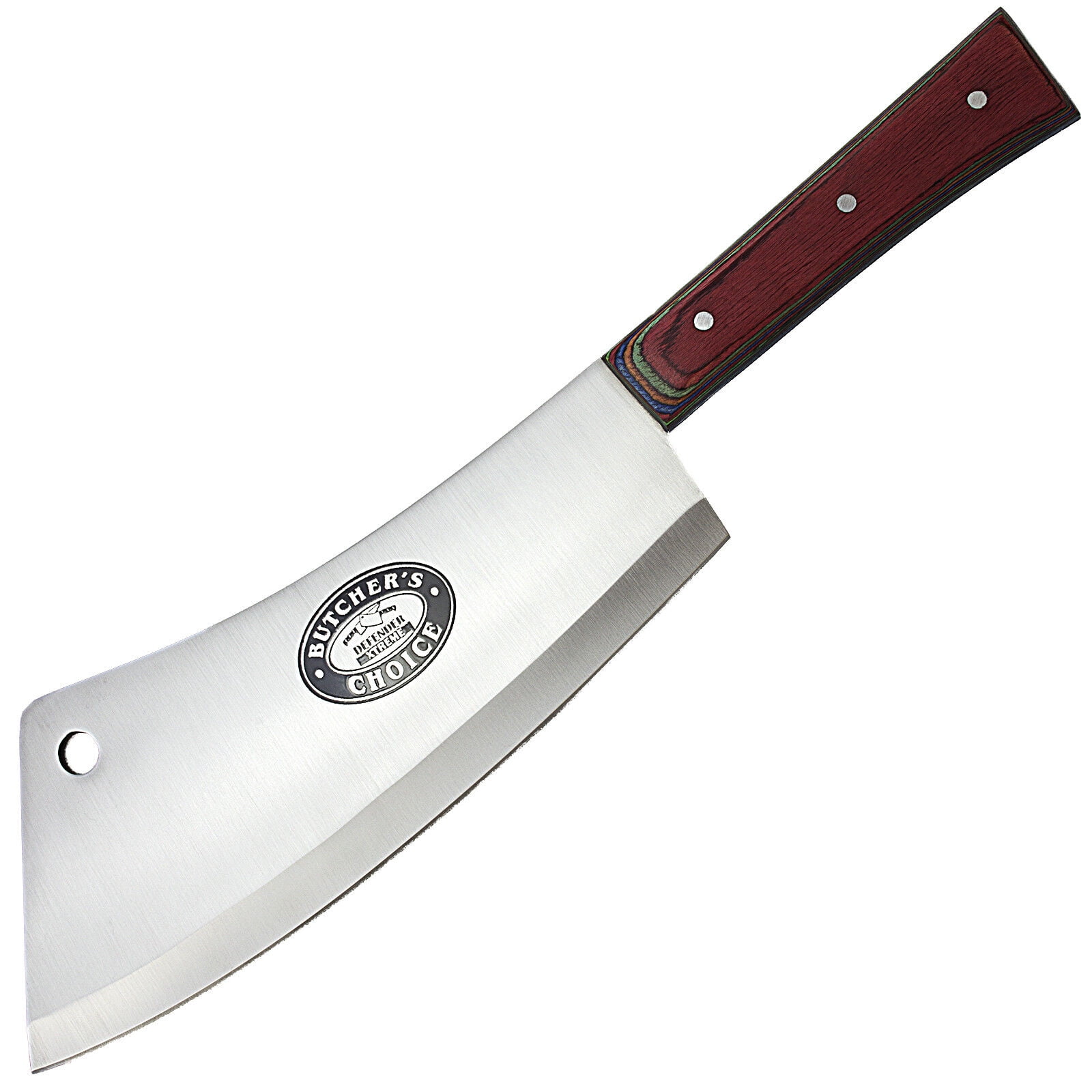 15.75" MEAT CLEAVER CHEF BUTCHER KNIFE Stainless Steel Chopper Full ...