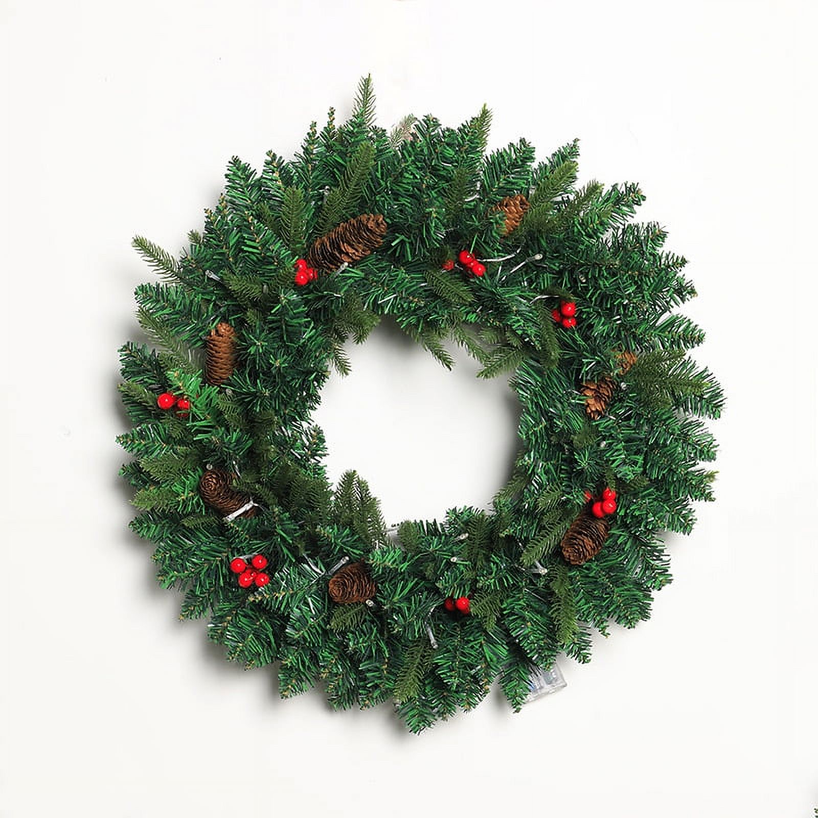 15.75" Norfolk Pine Christmas Door Wreaths Decorations, Plastic ...