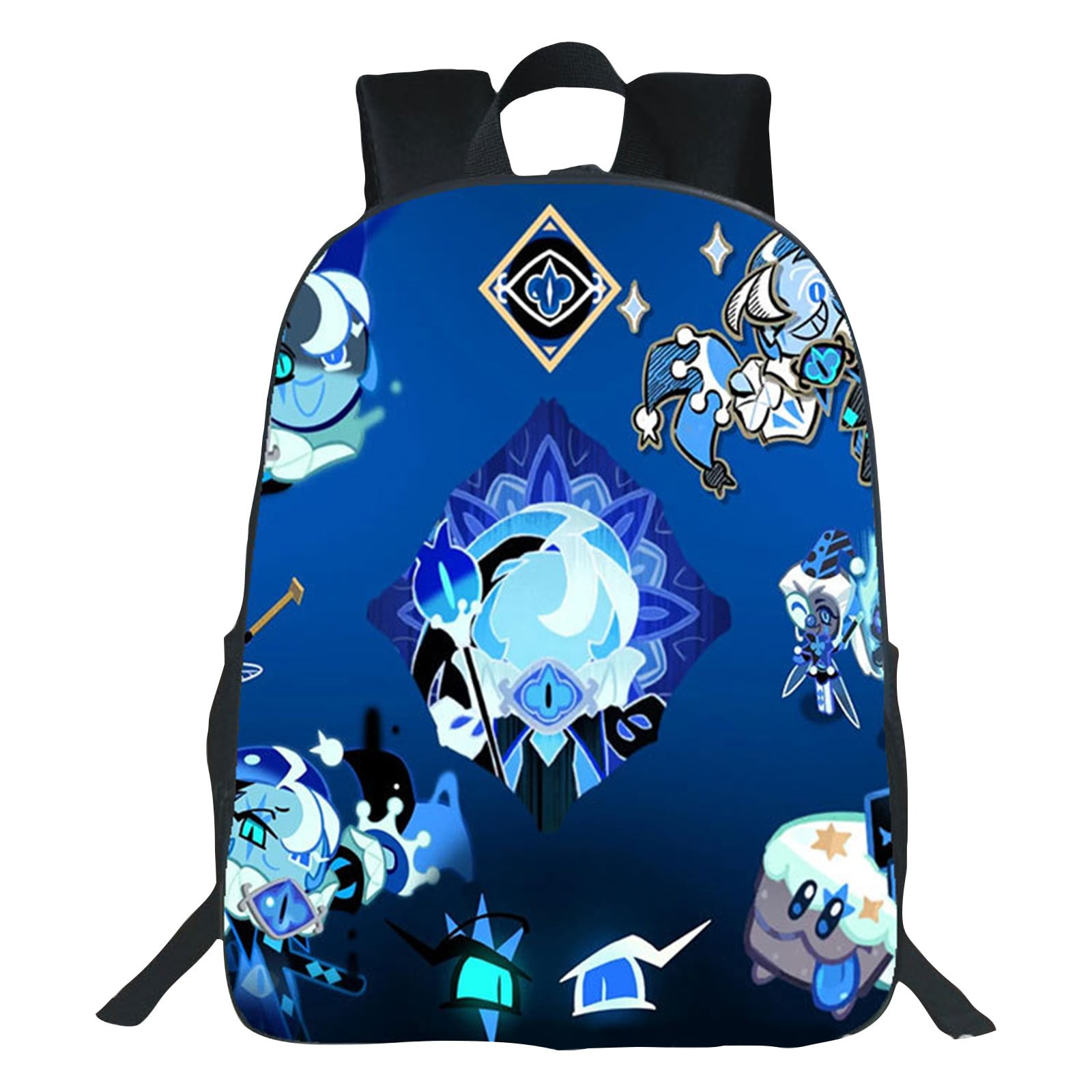 15.75" Shadow Milk Cookie Backpack – Cookie Run Kingdom Travel Bag for ...