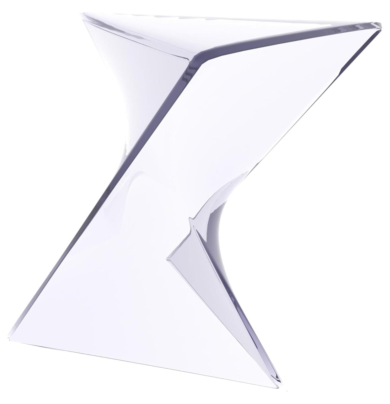 15.75" Stackable Side Weather Resistant Versatile Plastic Triangular ...