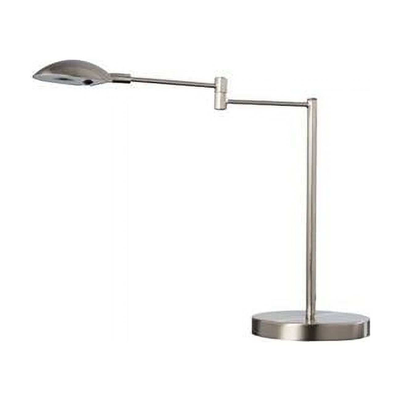 15.75 In Luna Led Swing Arm Satin Steel Desk Lamp - Walmart.com