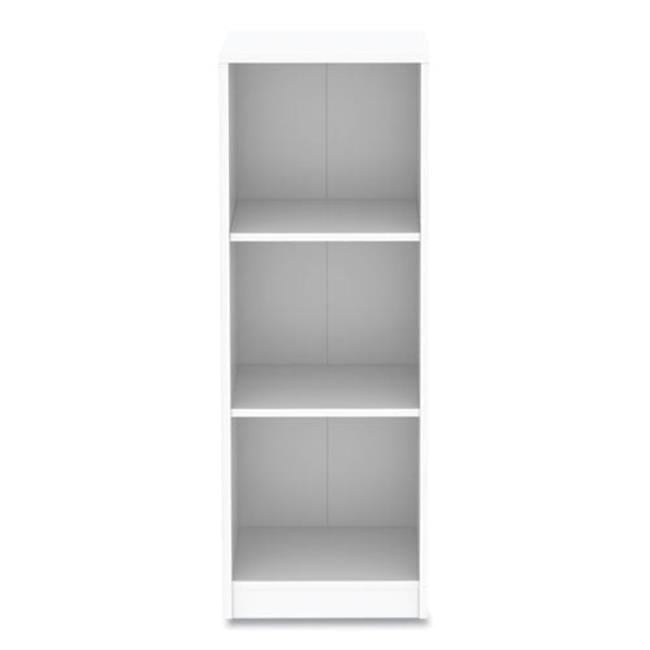 15.75 x 11.42 x 44.33 in. Three-shelf Narrow-Footprint Bookcase with 3 ...