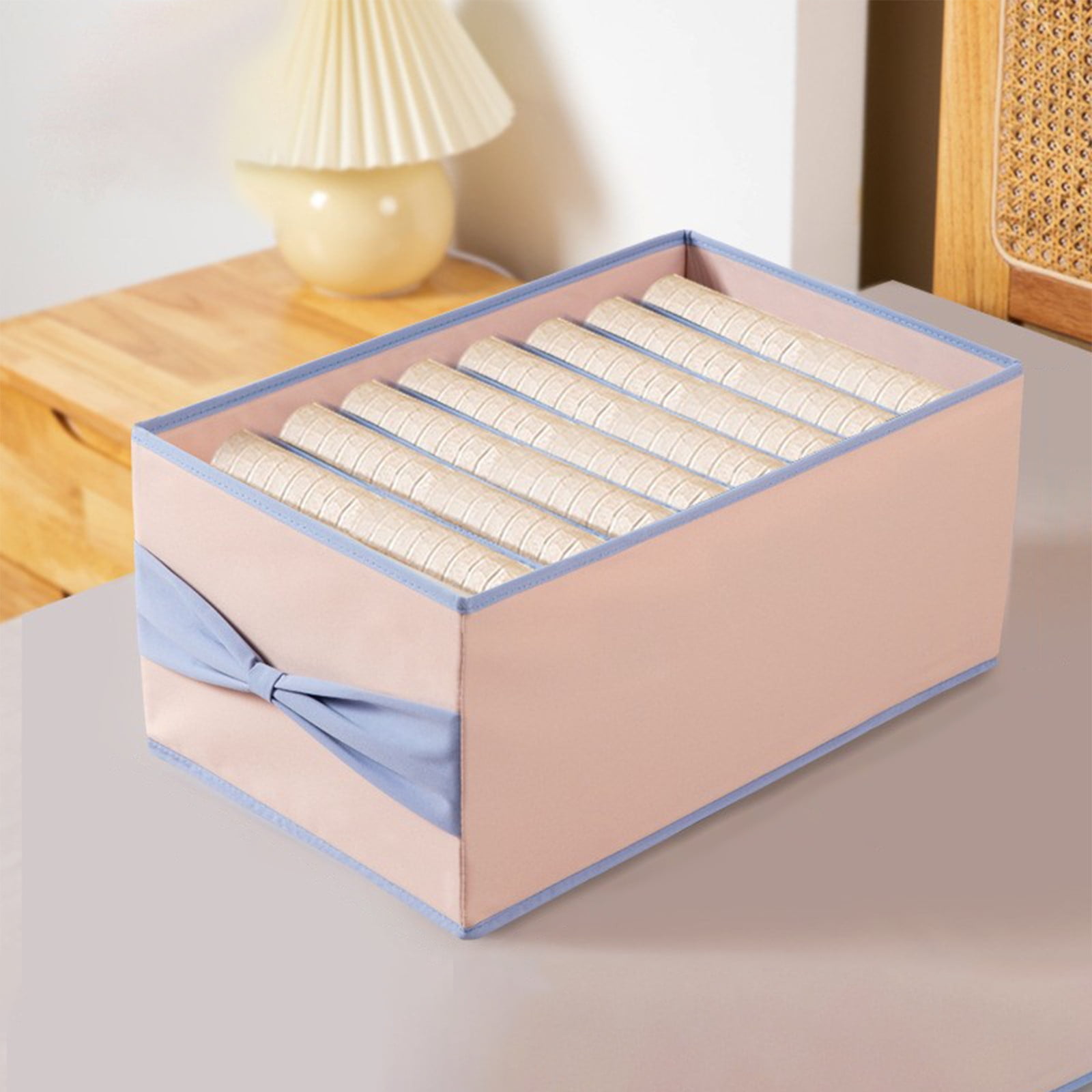 15.75in Foldable Closet Organizer - 3-Tier Polyester Shelf Divider with ...