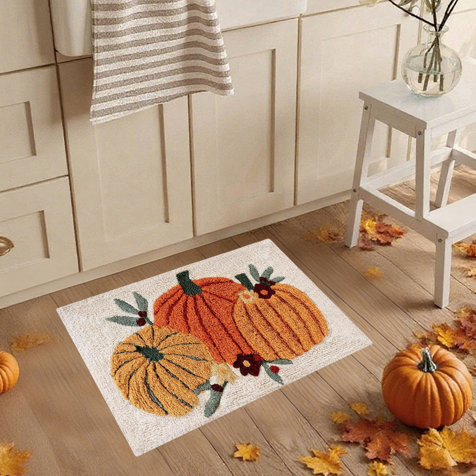 15.75x23.62 Inch Halloween Pumpkin Pattern Non-Slip Floor Mat for ...