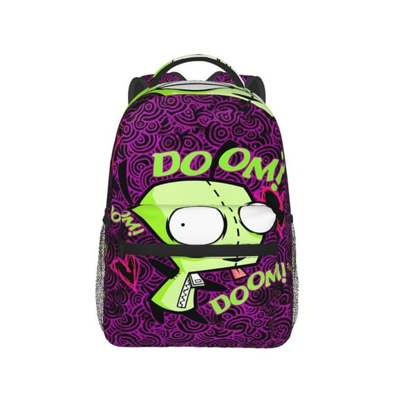 15.7In Inva-der Monster Z1m Backpack Cute 3D Print Backpack Bookbag ...