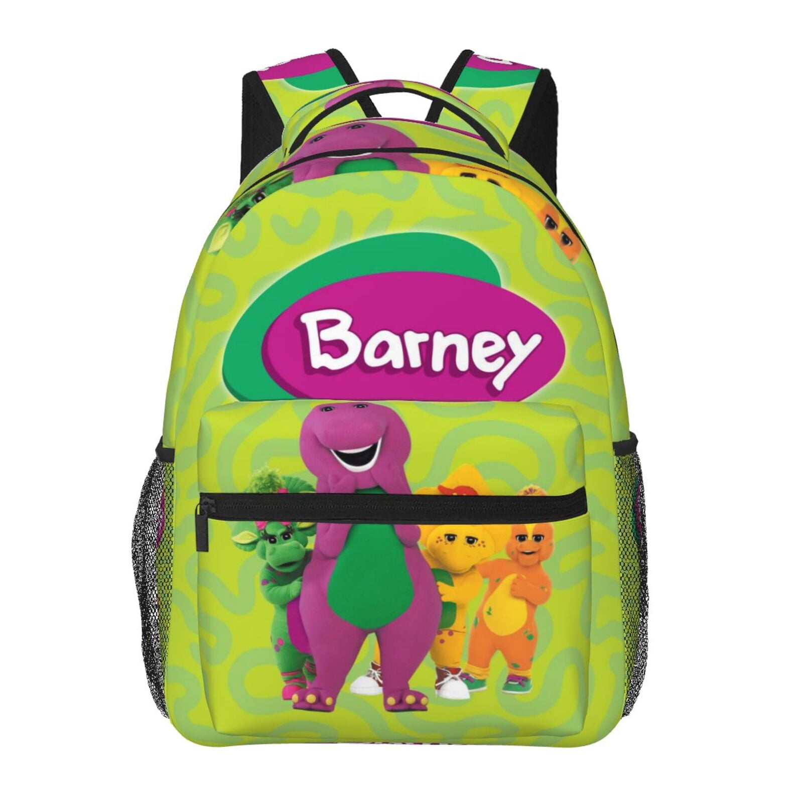 15.7in Barney Dinosaur Friends Backpack with Front Pocket Lightweight ...