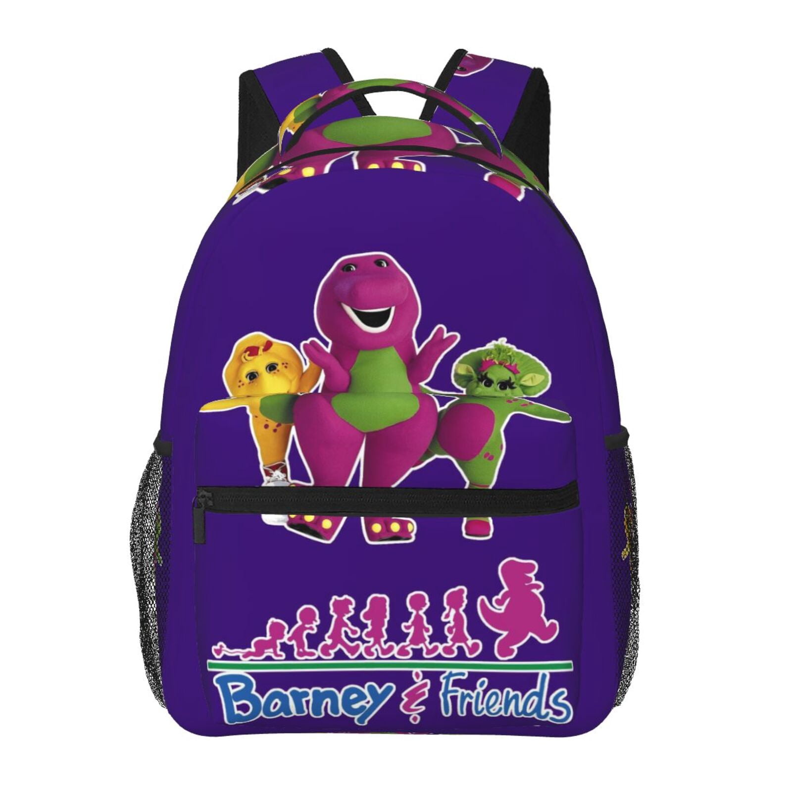15.7in Barney Dinosaur Friends Backpack with Front Pocket Lightweight ...