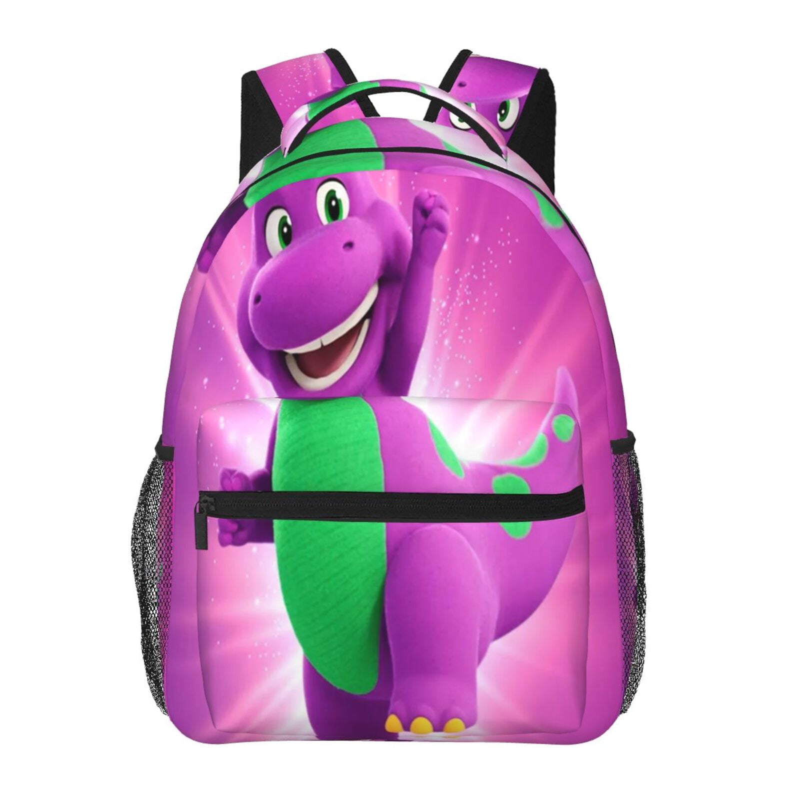15.7in Barney Dinosaur Friends Backpack with Front Pocket Lightweight ...