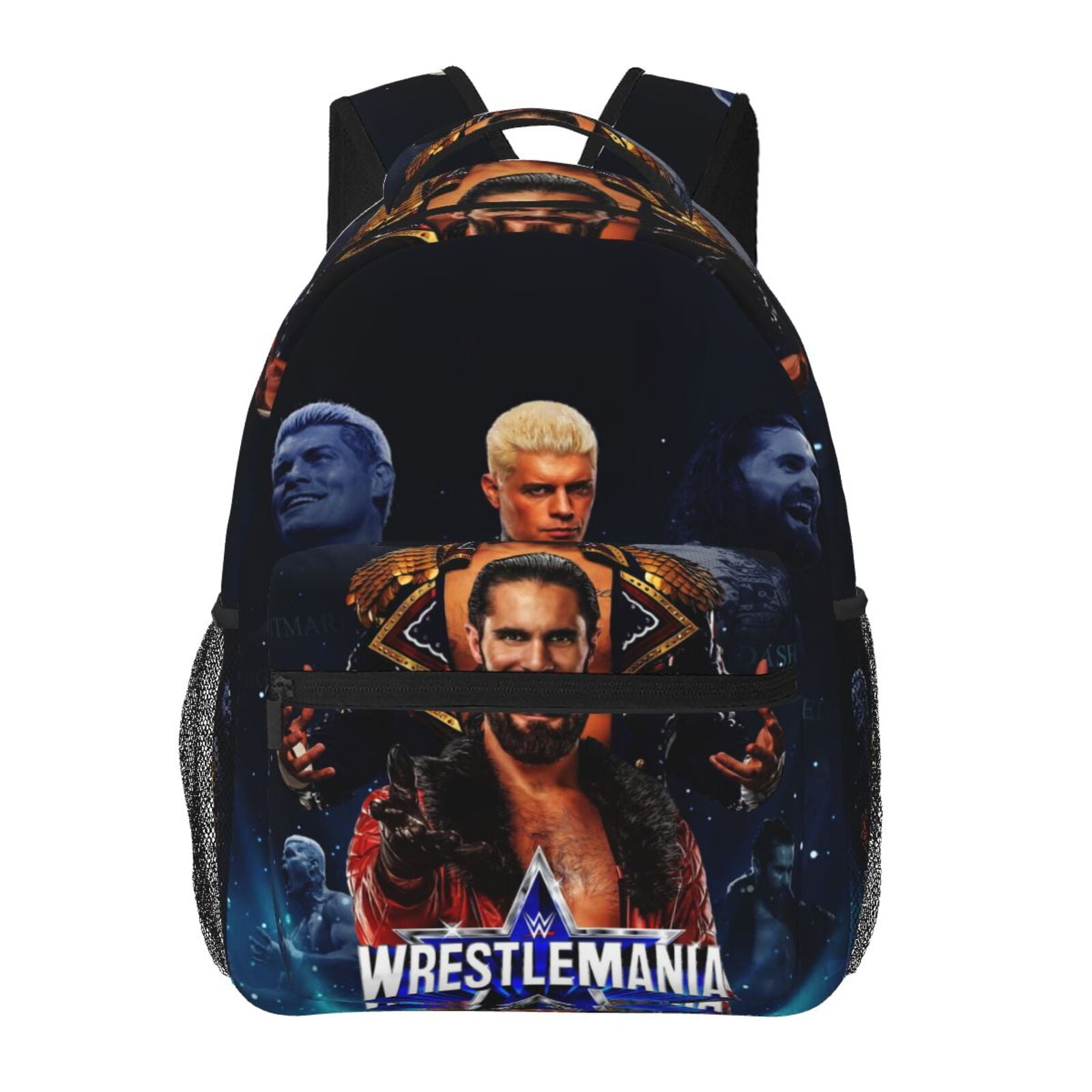 15.7in Cody Rhodes Backpacks Cute Laptop Bag Cartoon Bags Bookbag ...