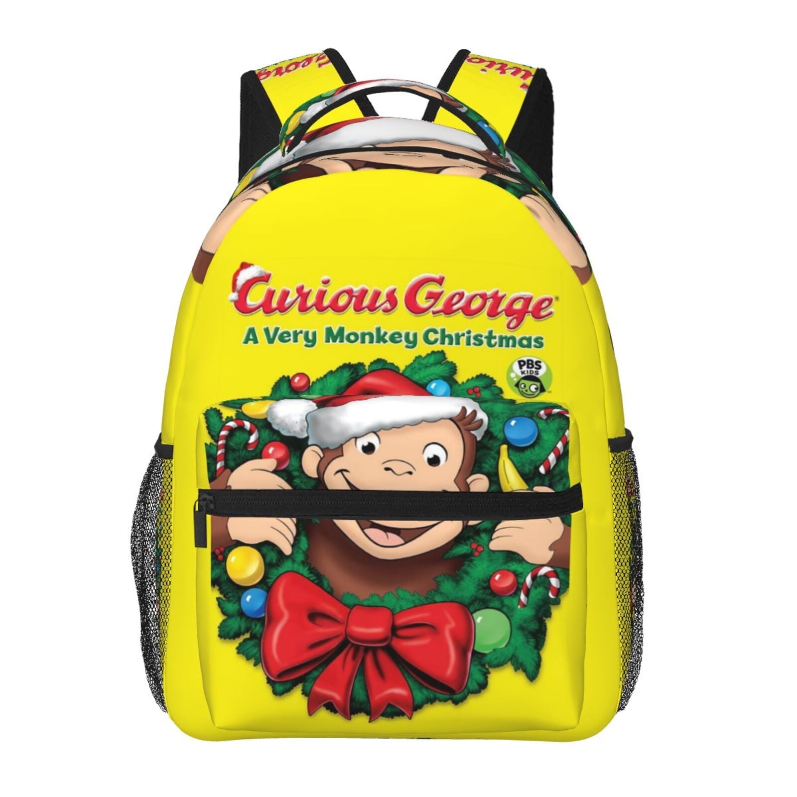 15.7in Curi-ous Geor-ge Backpack with Front Pocket Lightweight Bookbag ...