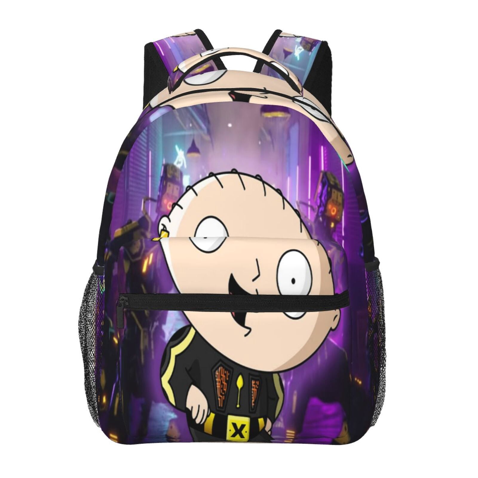 15.7in Fam-ily Guy Backpack with Front Pocket Lightweight Bookbag ...