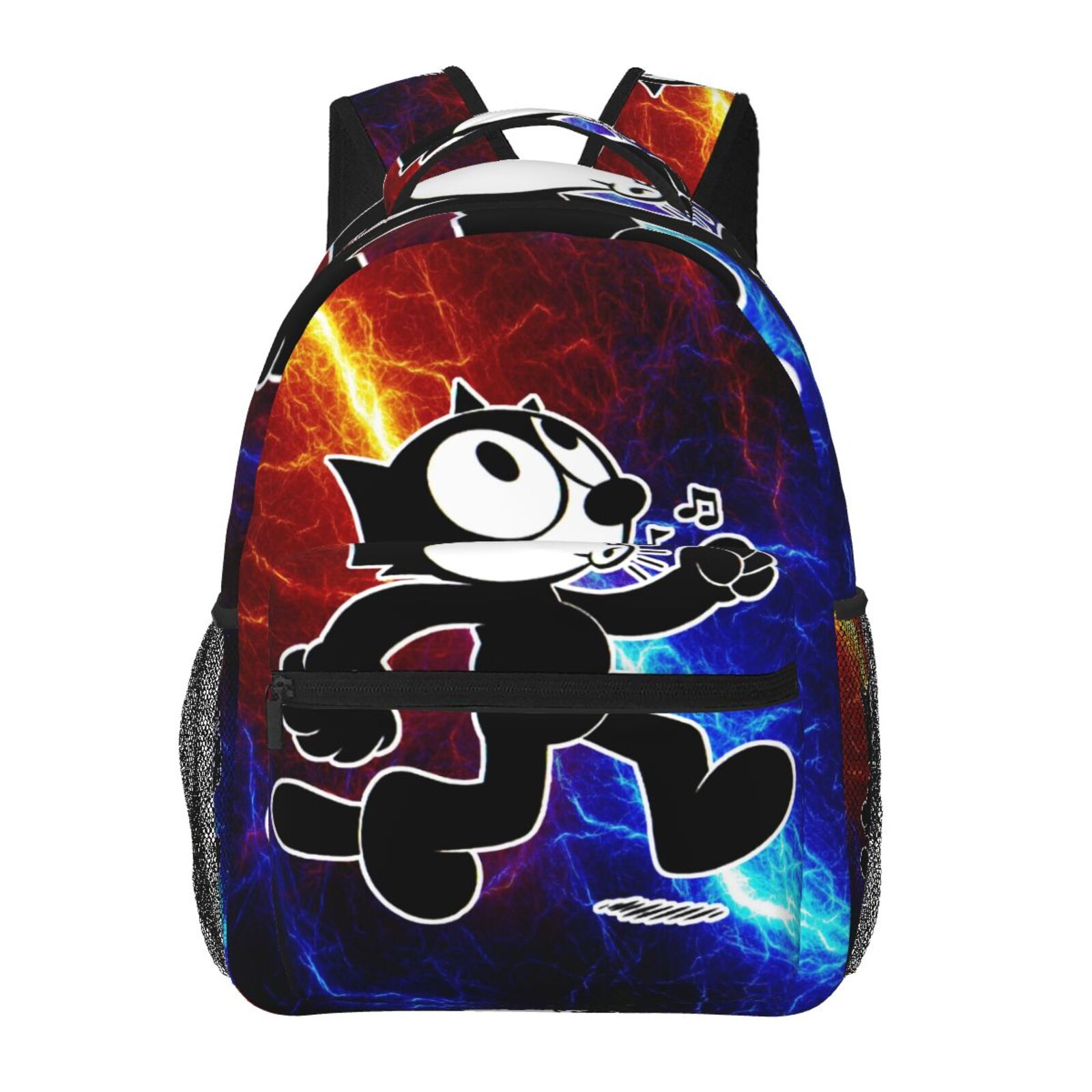 15.7in Felix The Cat Backpacks Cute Laptop Bag Cartoon Bags Bookbag ...