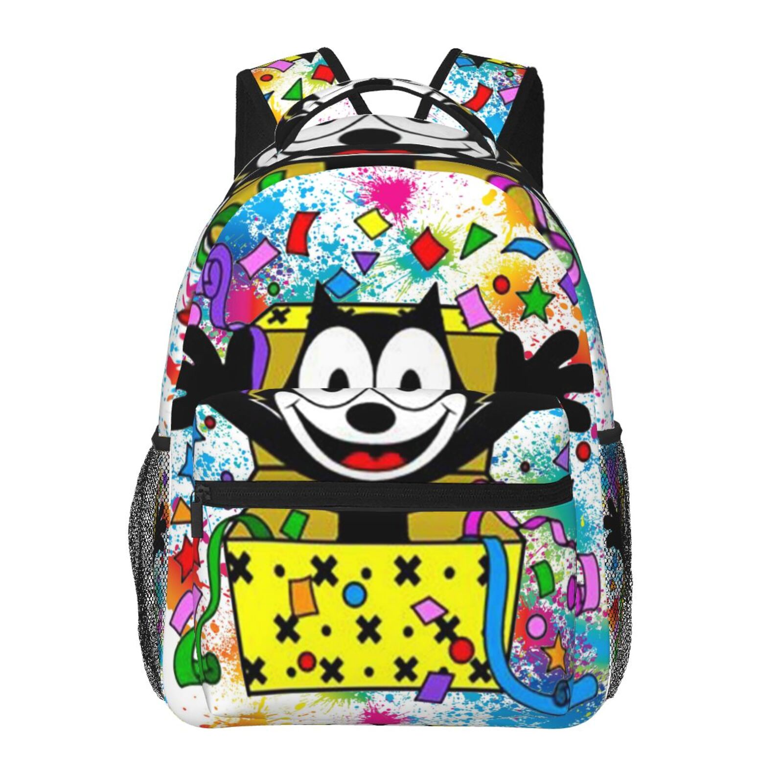 15.7in Felix The Cat Backpacks Cute Laptop Bag Cartoon Bags Bookbag ...
