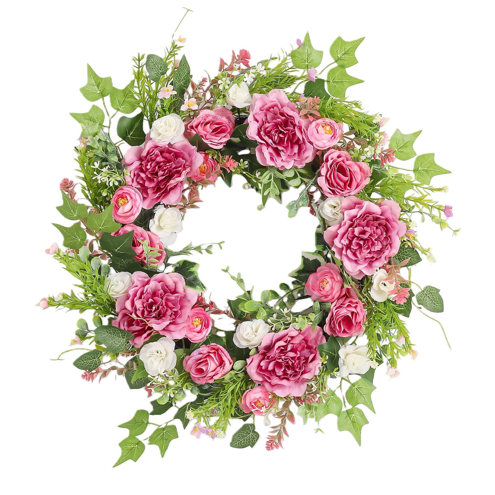 15.7in Front Door Fragrant Flowers Leaves And Money Plants Outdoor ...