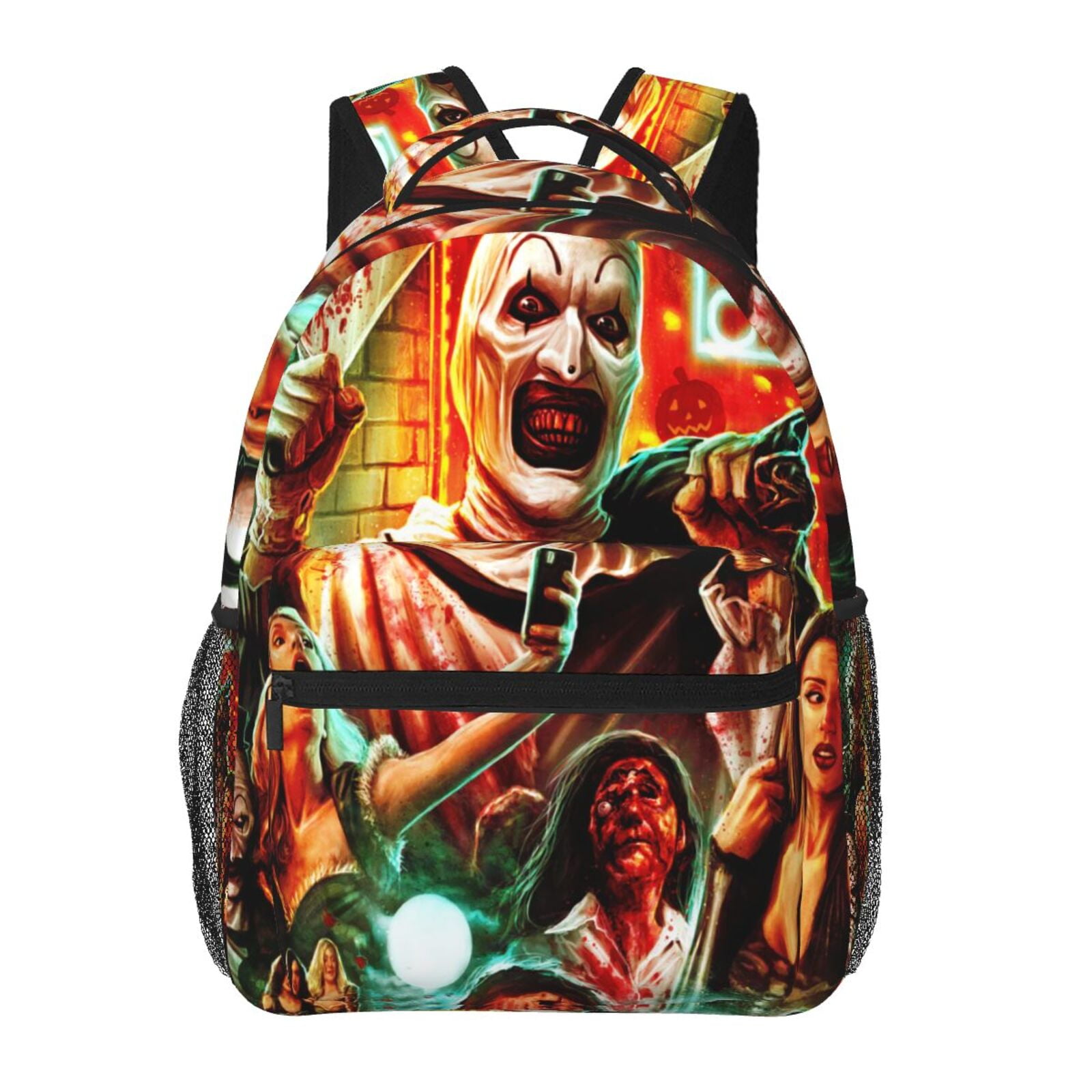 15.7in Horror Movie Terrifier Backpacks Cute Laptop Bag Cartoon Bags ...