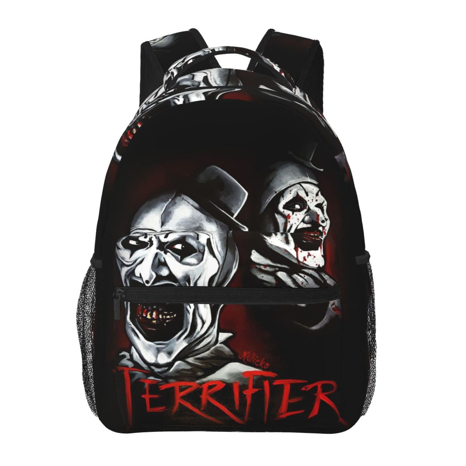 15.7in Horror Movie Terrifier Backpacks Cute Laptop Bag Cartoon Bags ...