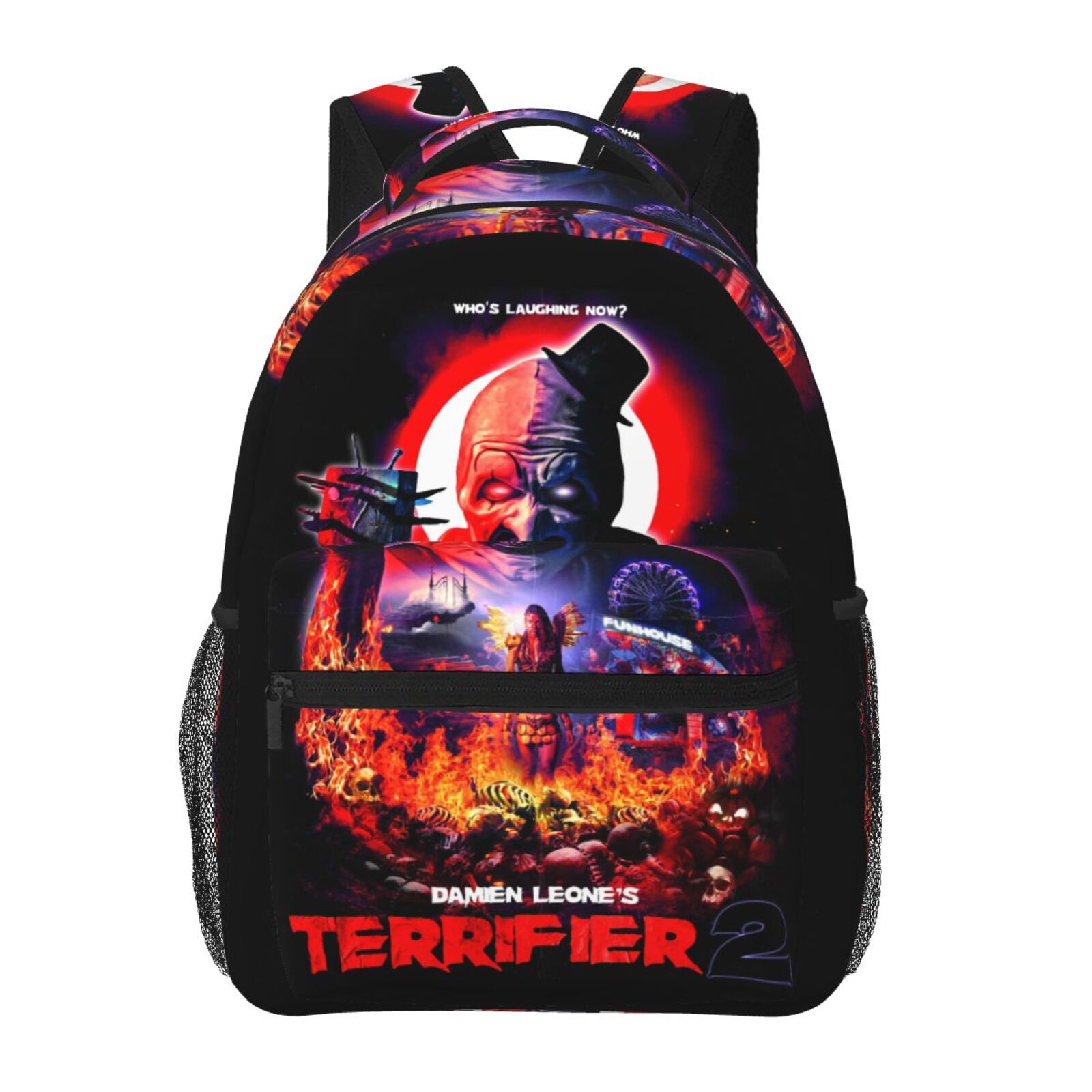15.7in Horror Movie Terrifier Backpacks Cute Laptop Bag Cartoon Bags ...