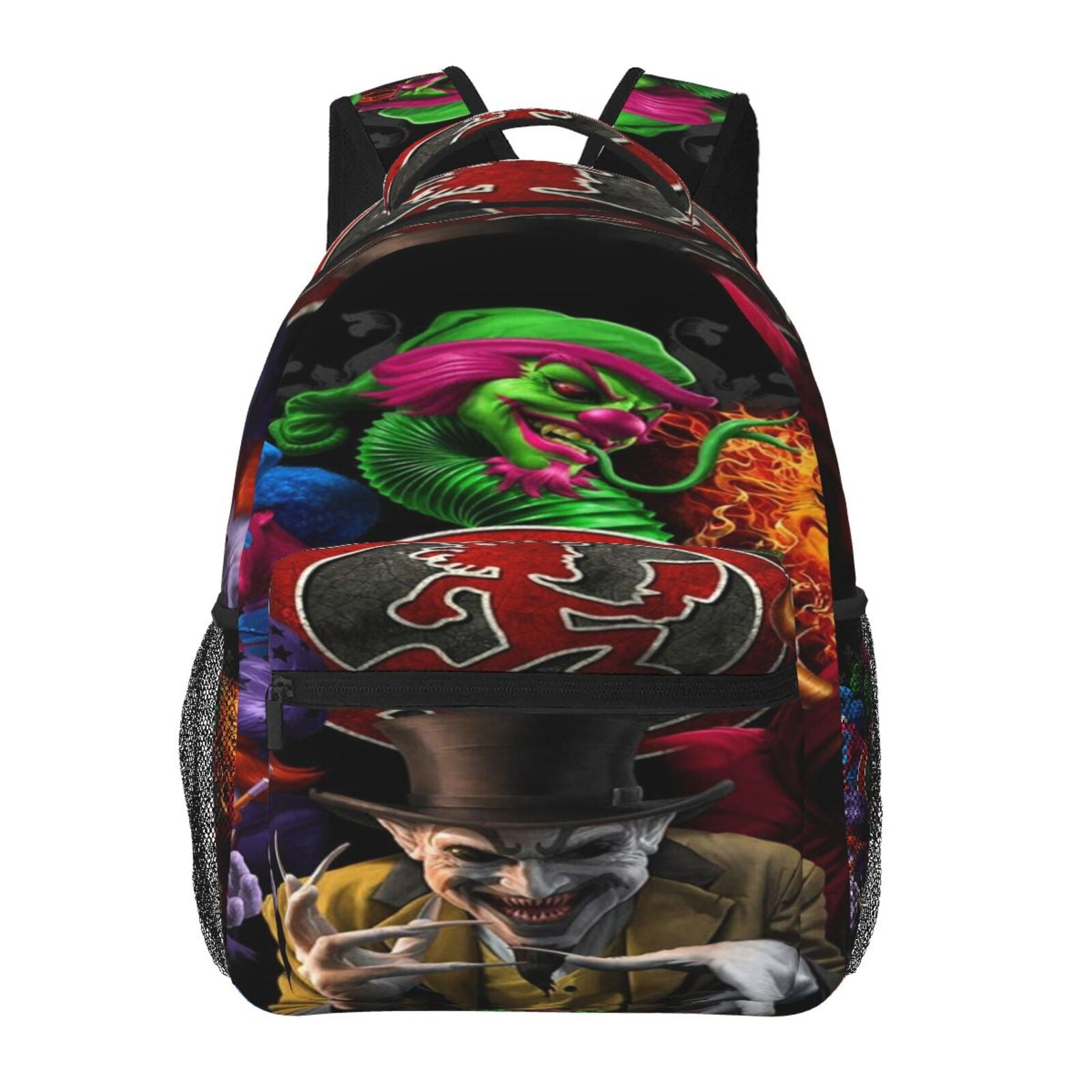 15.7in Insane Clown Backpack With Front Pocket School Bag For Kids ...