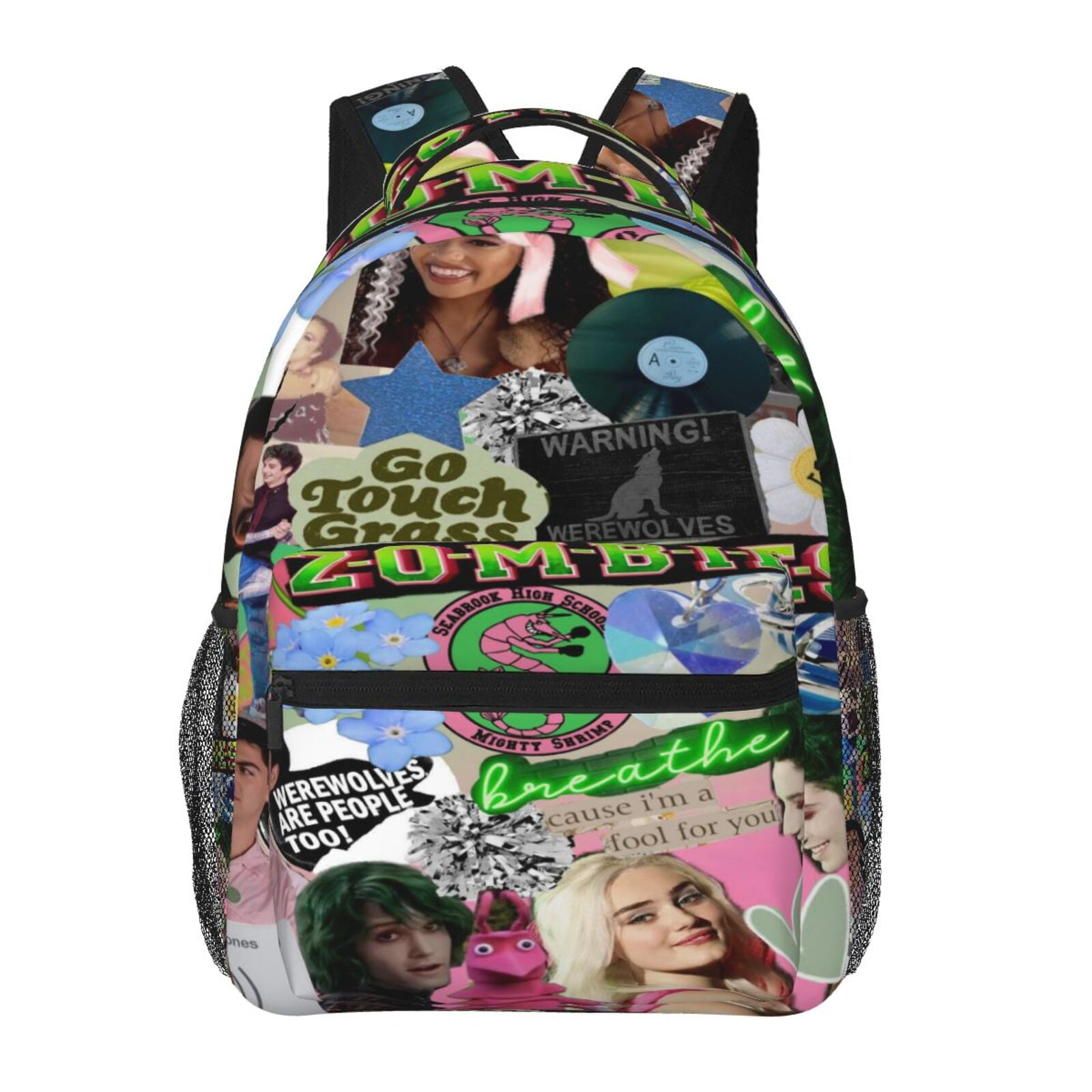 15.7in Zombio Character Backpacks Cute Laptop bag Cartoon Bags Bookbag ...