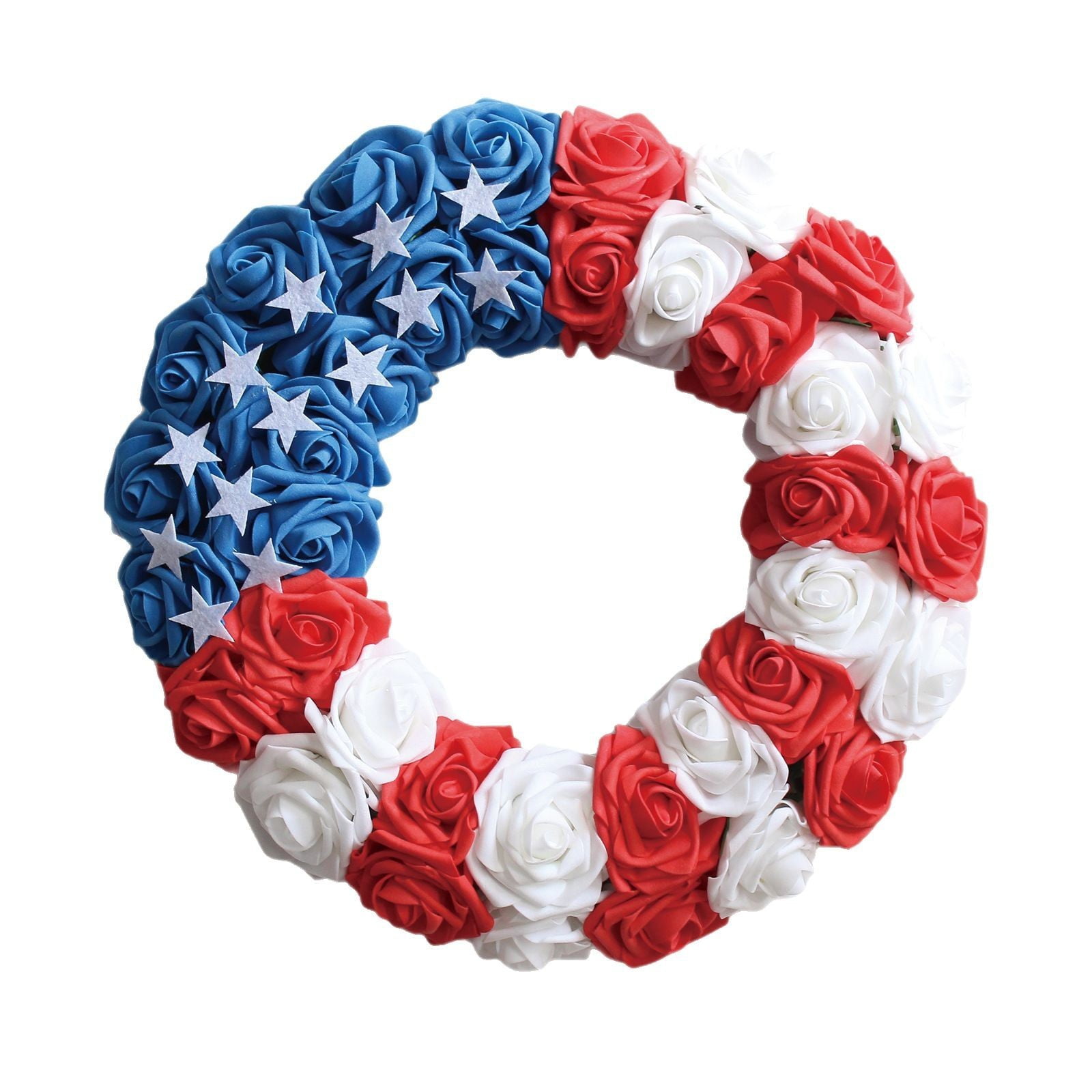 15.7x15.7IN Independence Day Vintage Red White Blue American Flag ...