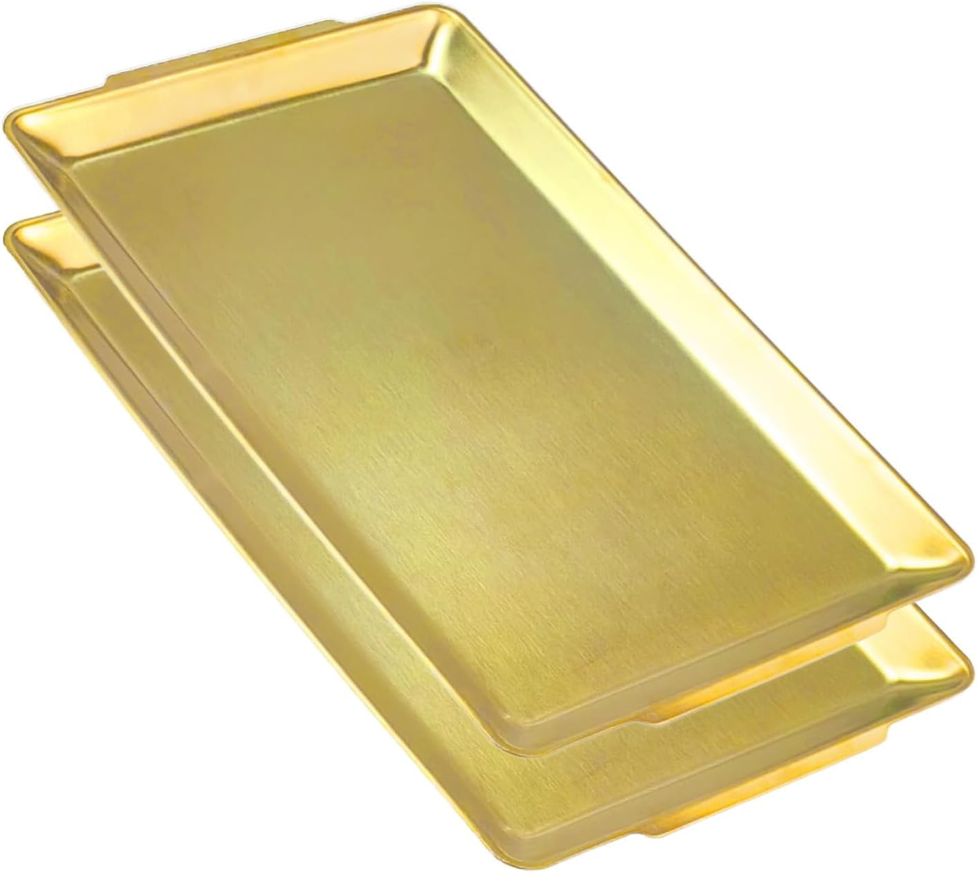 15.8" x 9.5" Large Serving Platters, Stainless Steel Heavy-Duty Large ...