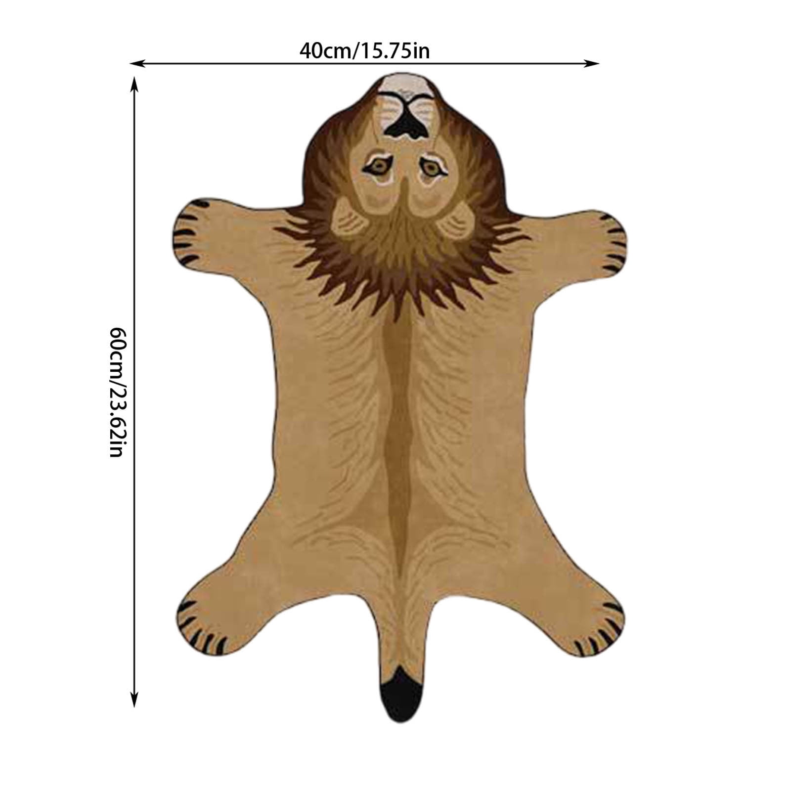 15.8 x23.6 inch Funky Cheetah Rug for Bedroom Leopard Print Rug ...