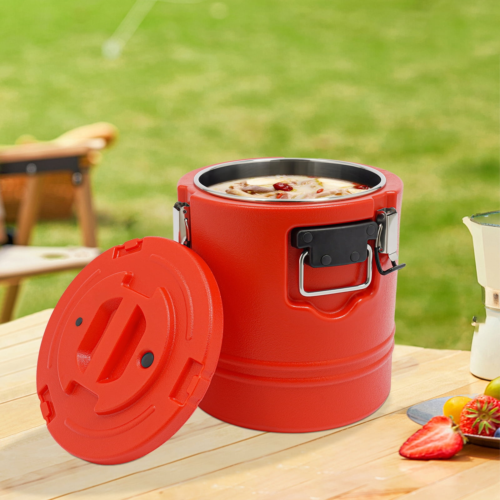 15.85Qt Stainless Steel Insulated Bucket – 3-Layer Thermal Design, 4-6H ...