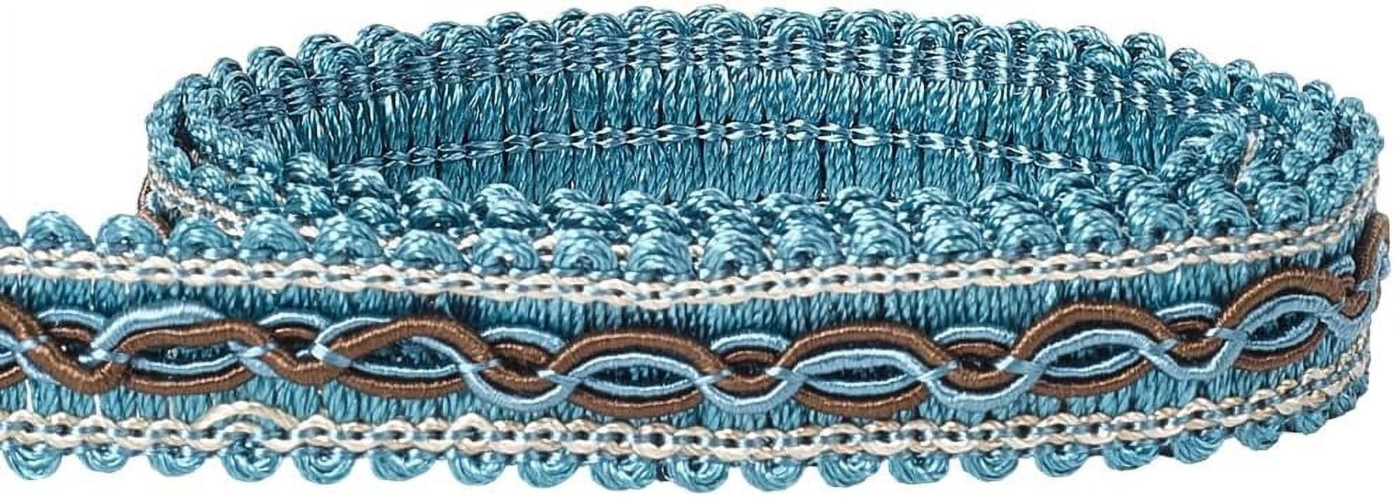 15.86 Yards Blue Fringe Woven Gimp Trim Polyester Upholstery Trimming ...