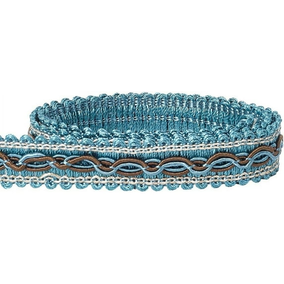 15.86 Yards Blue Fringe Woven Gimp Trim Polyester Upholstery Trimming ...