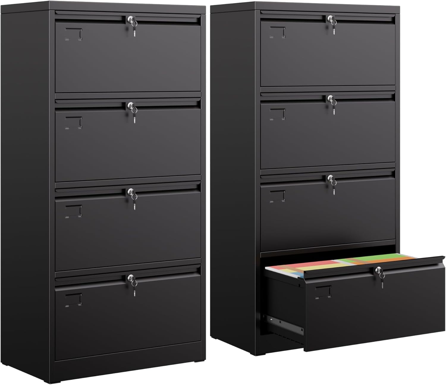 15.87" D*28.94" W*57.17" H Lateral File Cabinet with 3 Drawer,Lockable ...