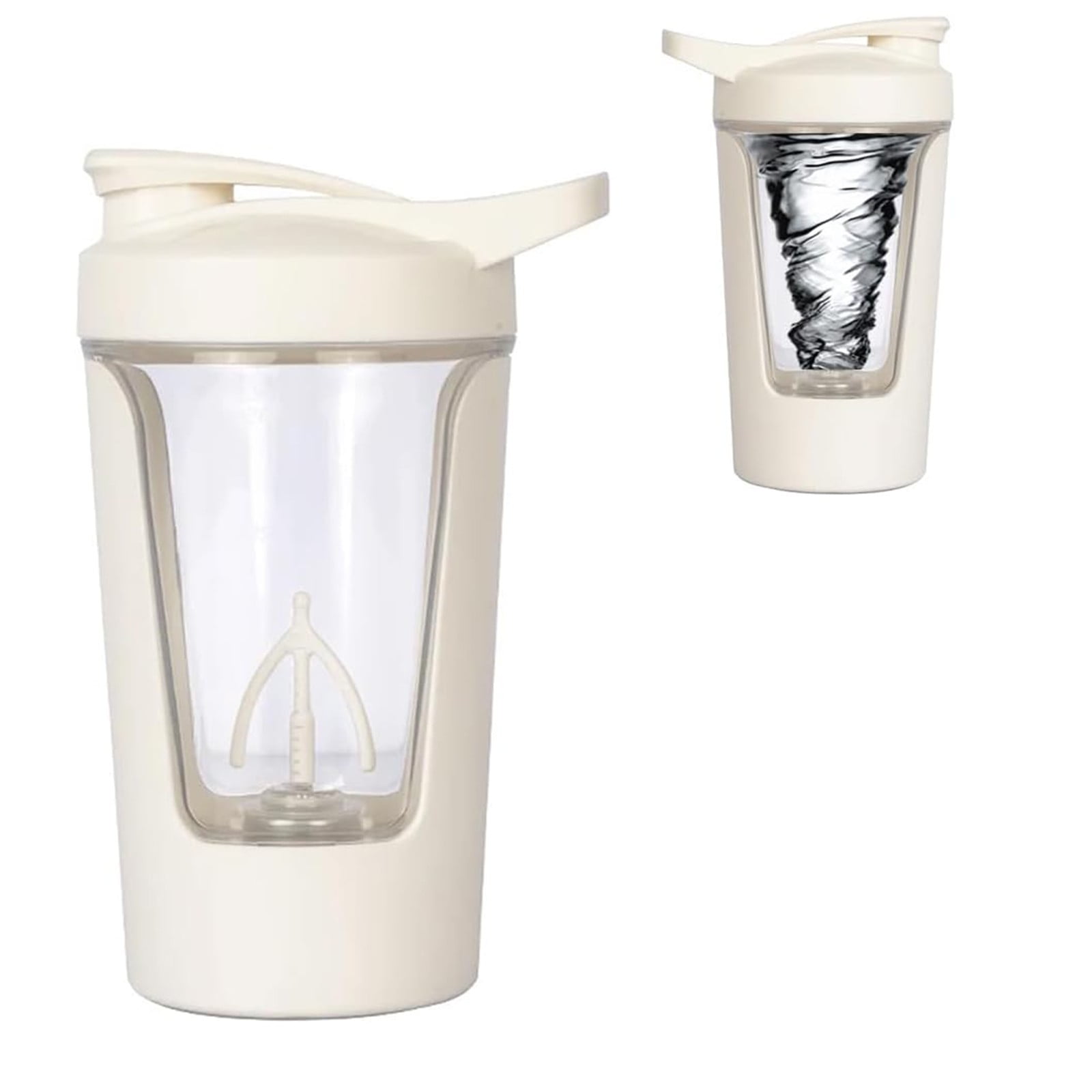 15.8fl.oz/450ml Self Stirring Mug with Lid Automatic Magnetic Stirring Coffee Cup Electric ...