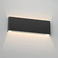15.8in Matte Black Modern Vanity Light Up and Down LED Vanity Light for ...