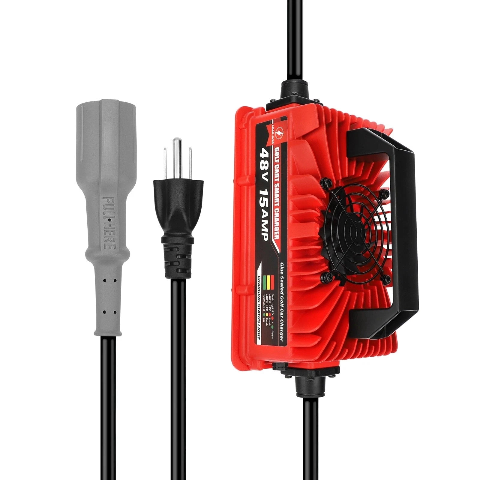 15 AMP 48 Volt Golf Cart Battery Charger Compatible with Club Car 3-Pin ...