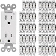 15 Amp Decorator Wall Recetpacle Outlet, 50 Tamper Resistant (TR) Decor ...