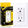 15 Amp GFCI Outlet, ETL Listed, Tamper-Resistant GFI Electrical Outlet ...