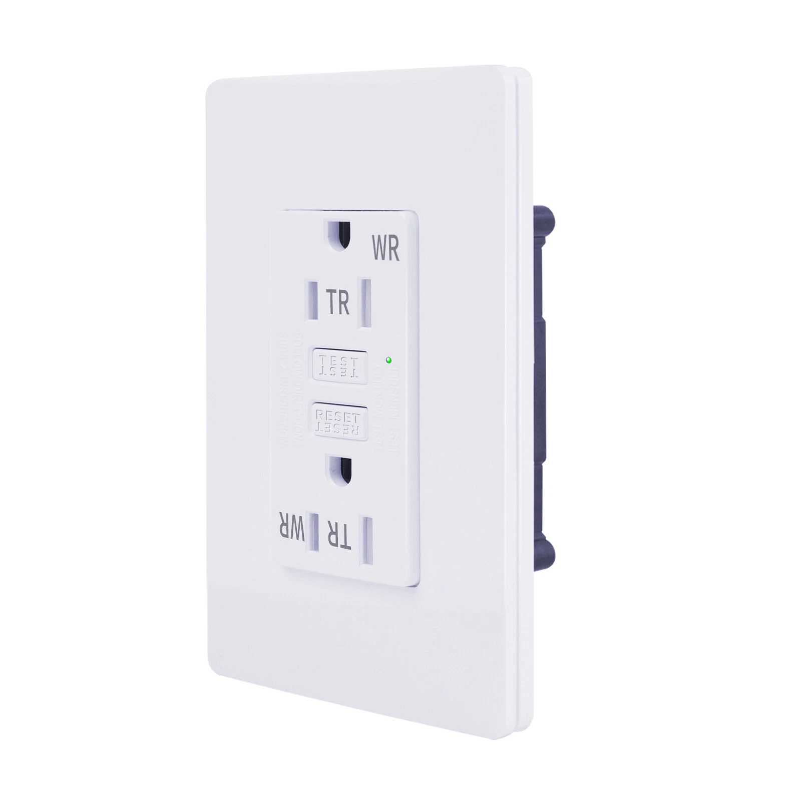15 Amp Gfi Outlet Silm Duplex Receptacle Ground Fault Circuit ...
