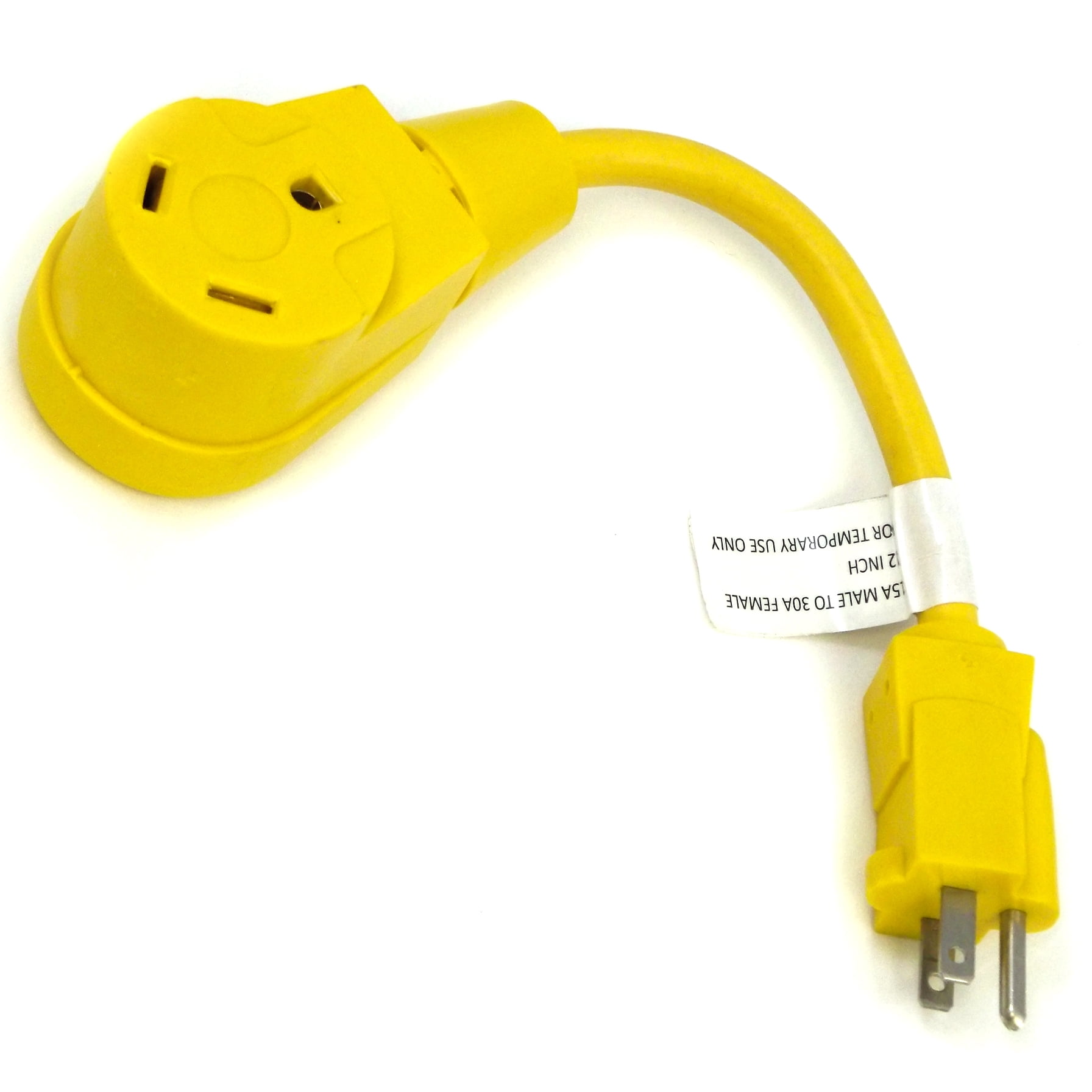 15 Amp Male to 30 Amp Female RV Camper Power Electrical Adapter Amp ...