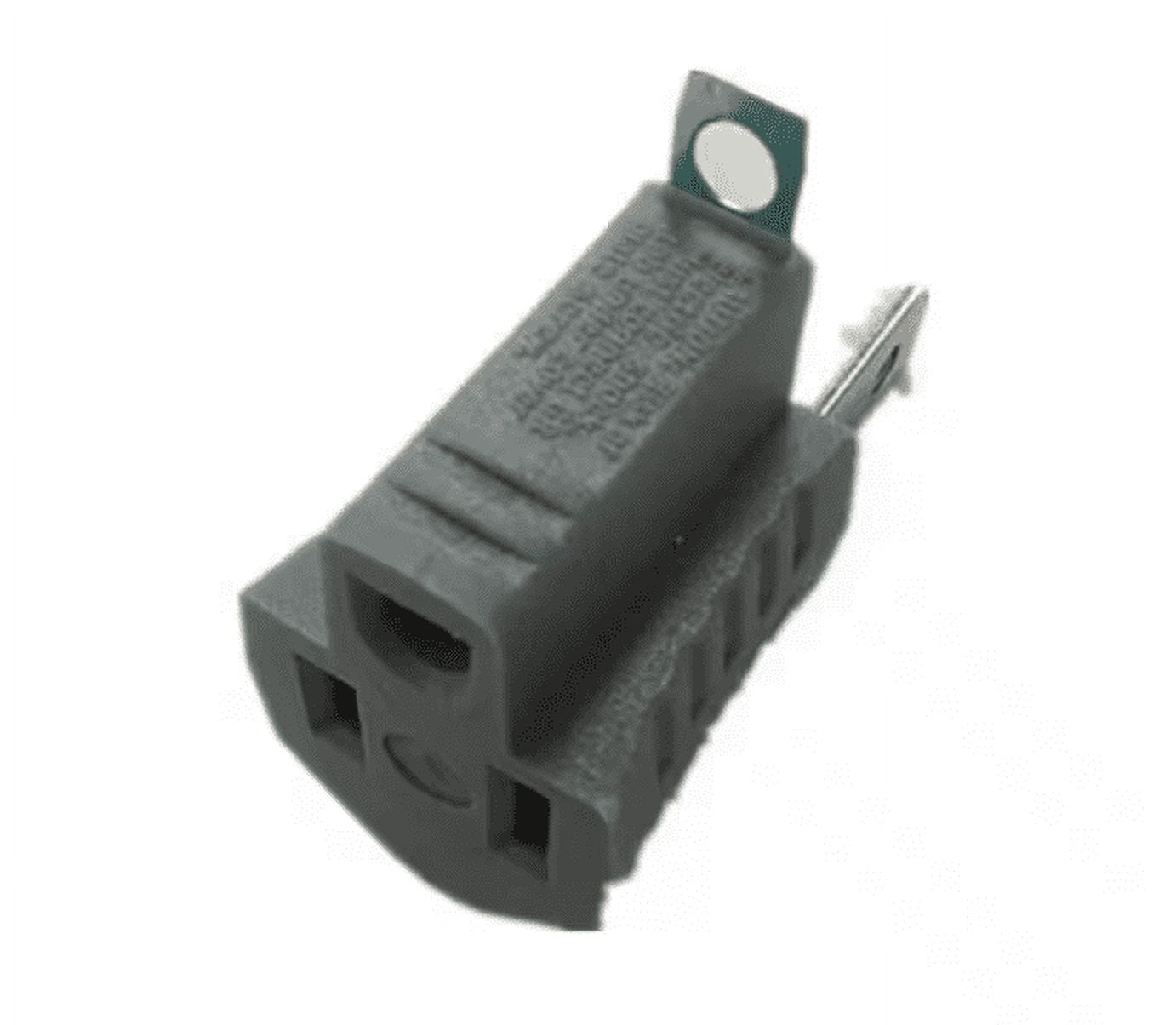 15 Amp Single Outlet Grounding Adapter, Gray - Walmart.com