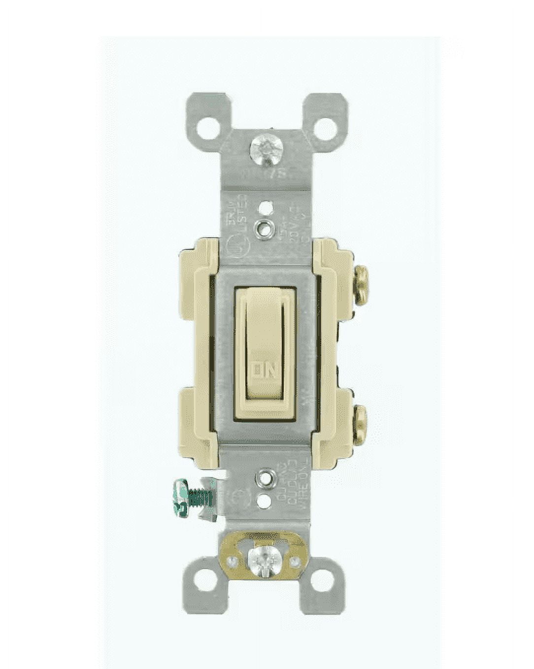 15 Amp Single-Pole Preferred Switch, Ivory - Walmart.com