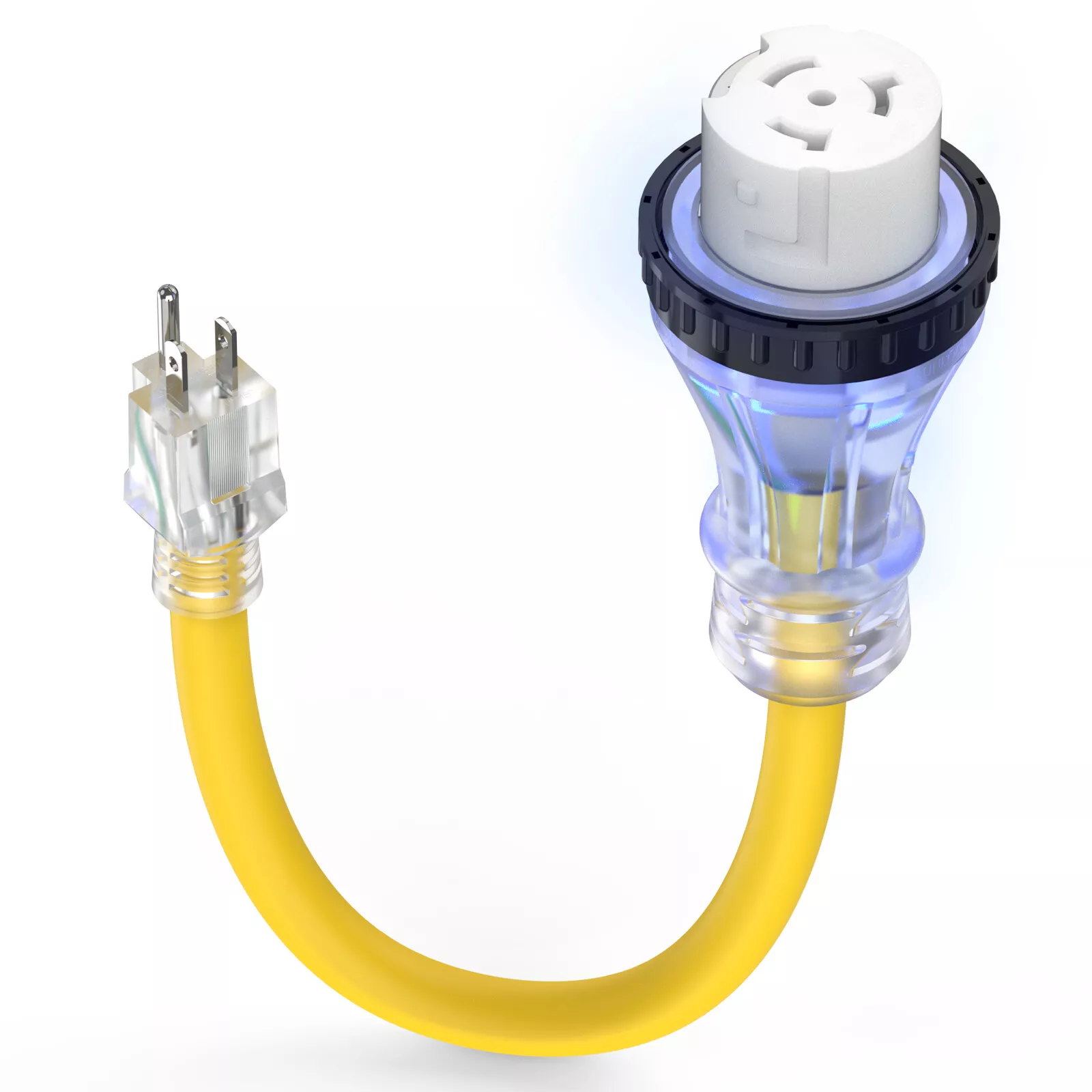 15 Amp to 50 Amp RV Adapter Cord/Electrical Power Converter 5-15P/SS2 ...